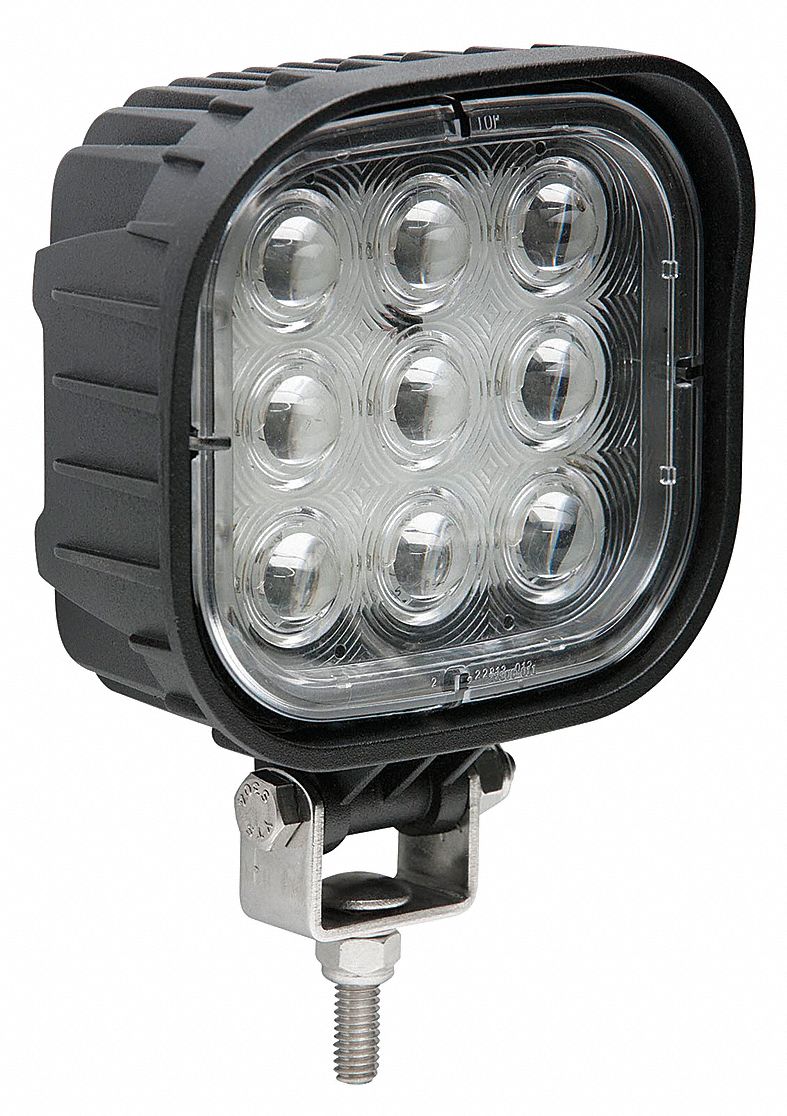 Work Lamp,Clear,Square - Grainger