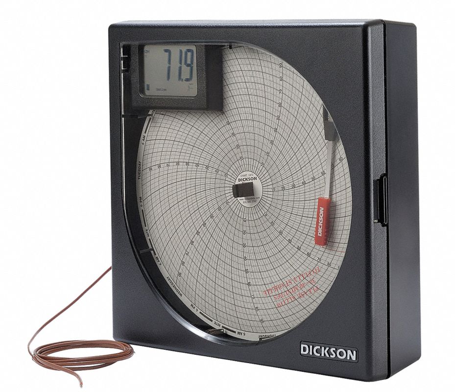DICKSON Registrador Gráficos de Temperatura - 19YM22 | KT8P3 - Grainger ...