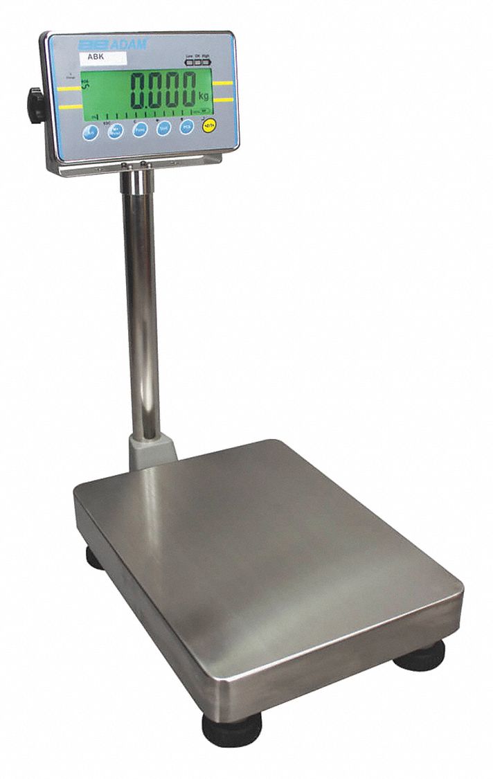 Platform Bench Scale, LCD Scale Display, Weighing Units g, lb - Grainger