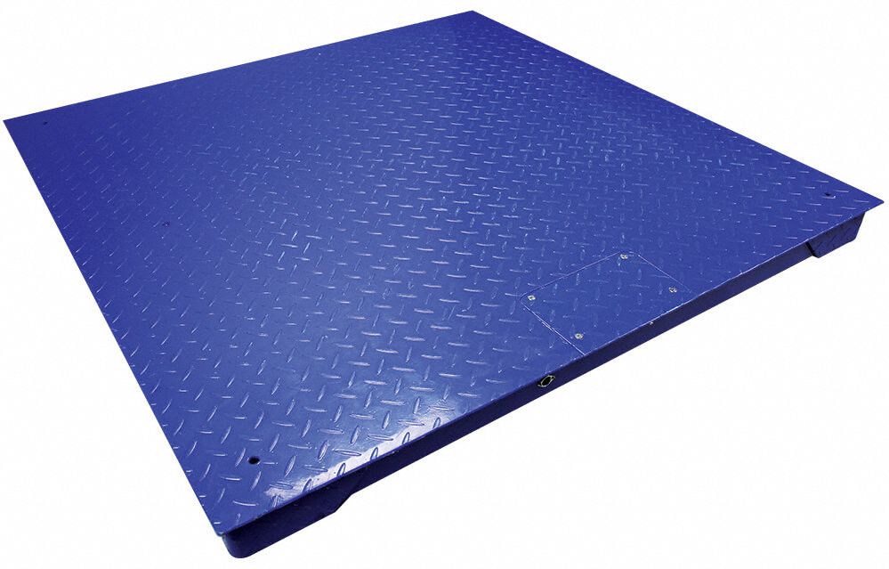 ADAM EQUIPMENT Floor Platform Scale: 10,000 lb Wt Capacity, 48 in ...