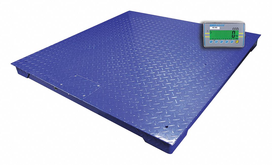 ADAM EQUIPMENT, 2,500 lb Wt Capacity, 48 in Weighing Surface Dp ...
