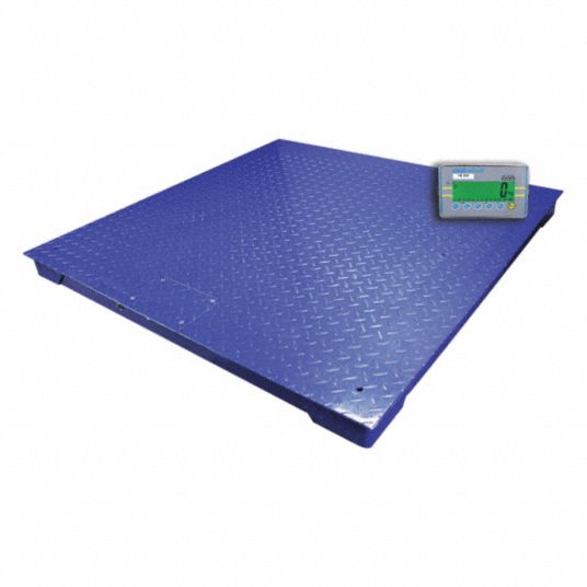 ADAM EQUIPMENT, 2,500 lb Wt Capacity, 48 in Weighing Surface Dp ...
