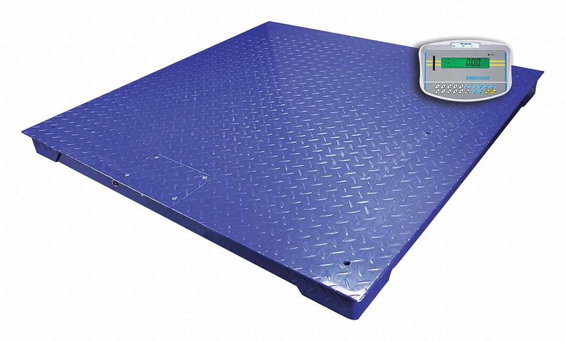 ADAM EQUIPMENT, 5,000 lb Wt Capacity, 47 1/4 in Weighing Surface Dp ...