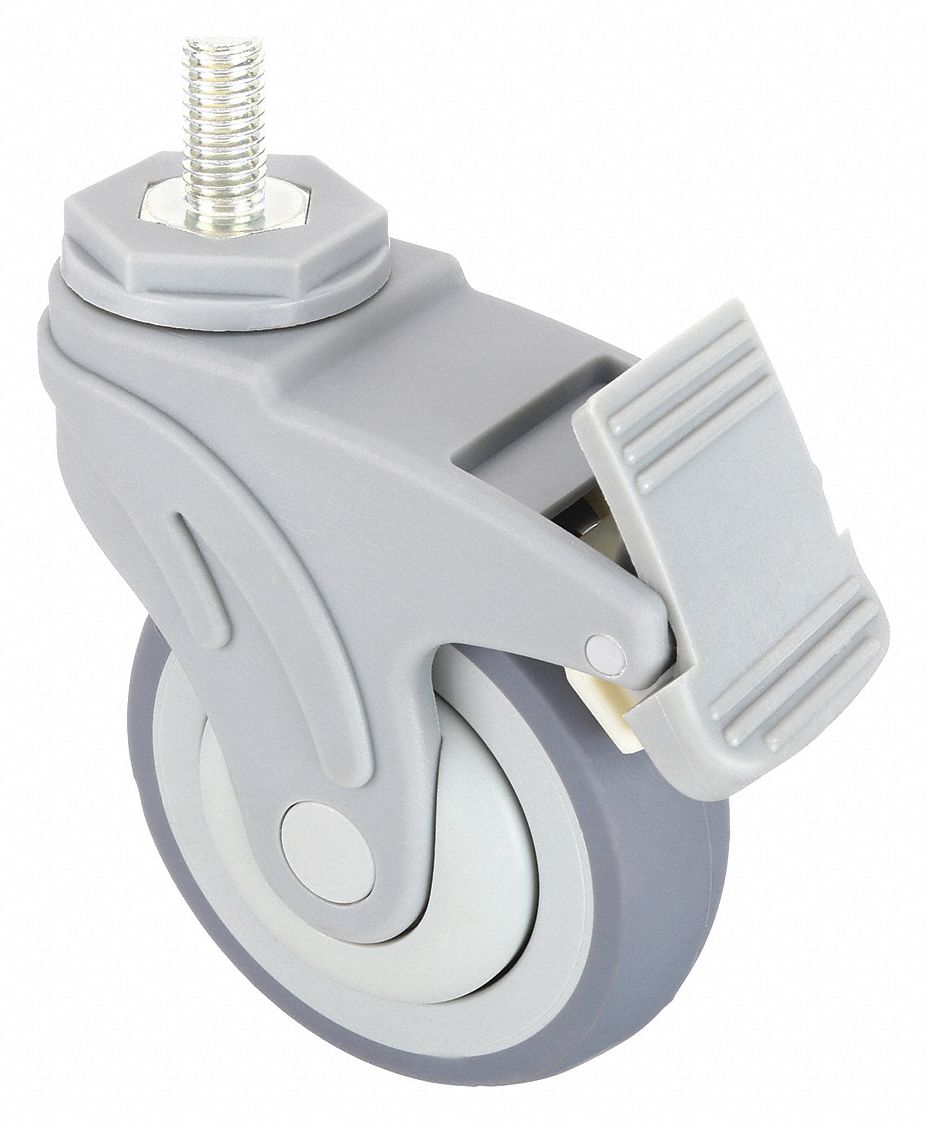 Swivel, 4 in Wheel Dia., Stem Caster - 19YX06|P17S-RP040K-ST2-TB-001 ...
