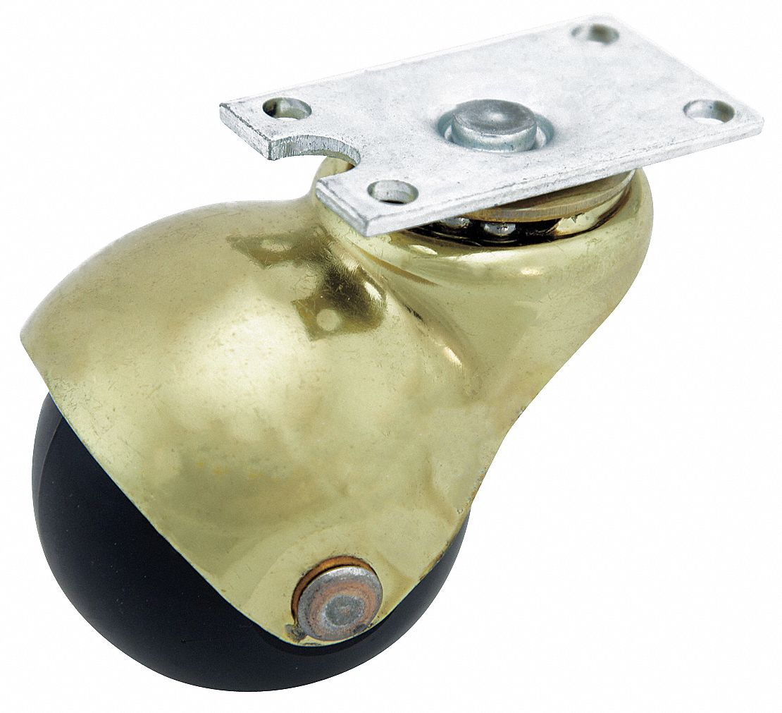 Sim Supply 51816 Sim Supply Standard Plate Caster: 2 in Wheel Dia., 75 ...