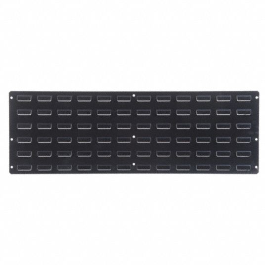 LEWISBINS, 12 in x 36 in x 5 3/4 in, 1 Sides, Louvered Bench Rack ...