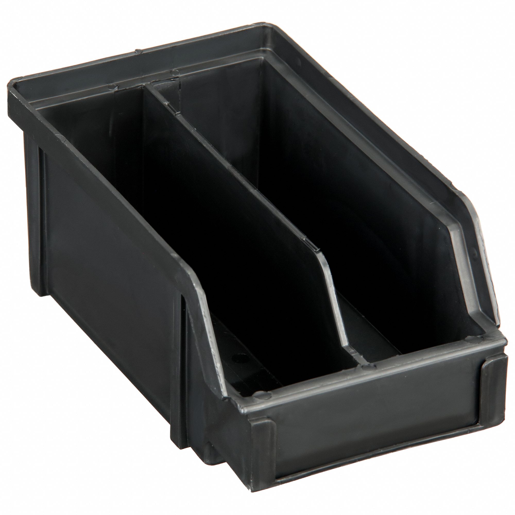 LEWISBINS, 4 in x 7 in x 3 in, Black, ESD Conductive Stack and Hang Bin ...