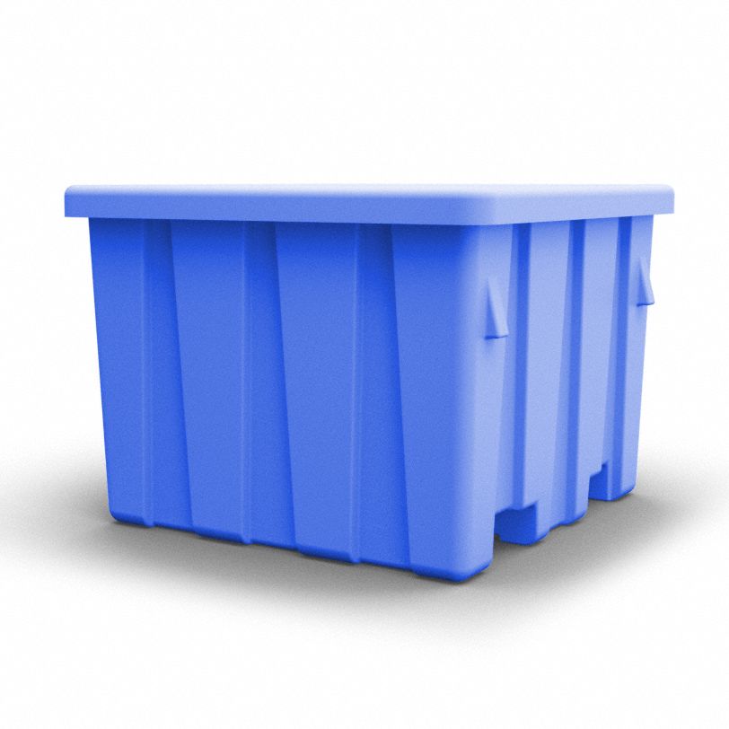 SHIP SHAPE Bulk Container: 27.5 cu ft, 45 in x 45 in x 33 in, Includes ...