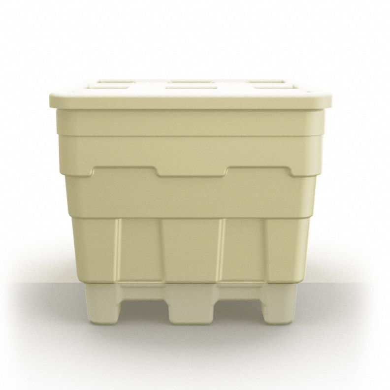 SHIP SHAPE Bulk Container: 32 cu ft, 50 in x 45 in x 39 1/4 in ...