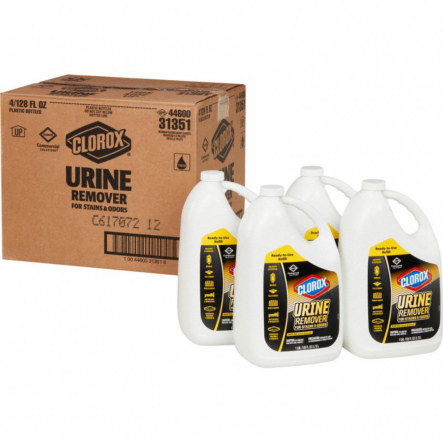 CLOROX Urine Remover: Jug, 1 gal Container Size, Ready to Use, Liquid ...