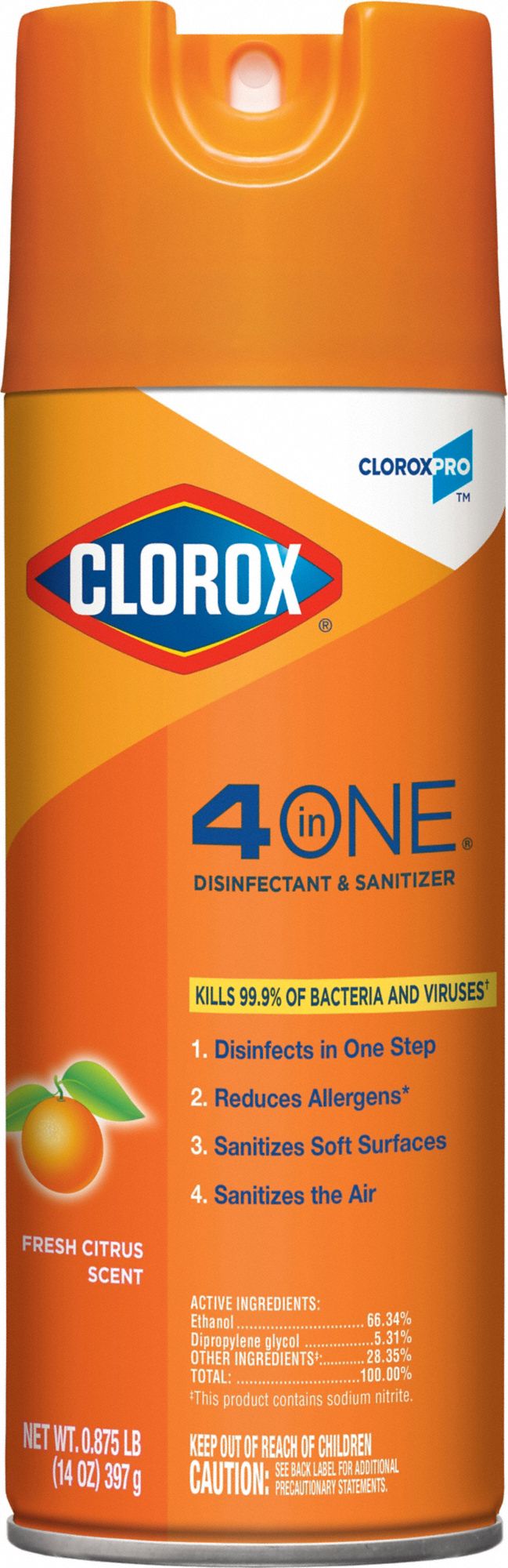 CLOROX, Aerosol Spray Can, 14 oz Container Size, Disinfectant and ...