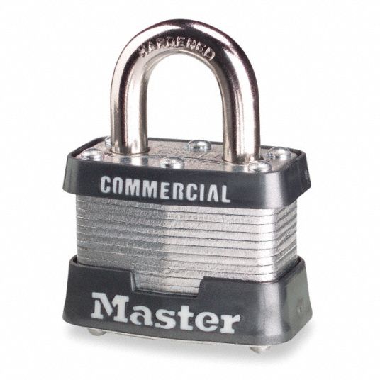MASTER LOCK, Laminated Steel, Hardened Steel, Custom Padlock - 5RAP0|3 ...