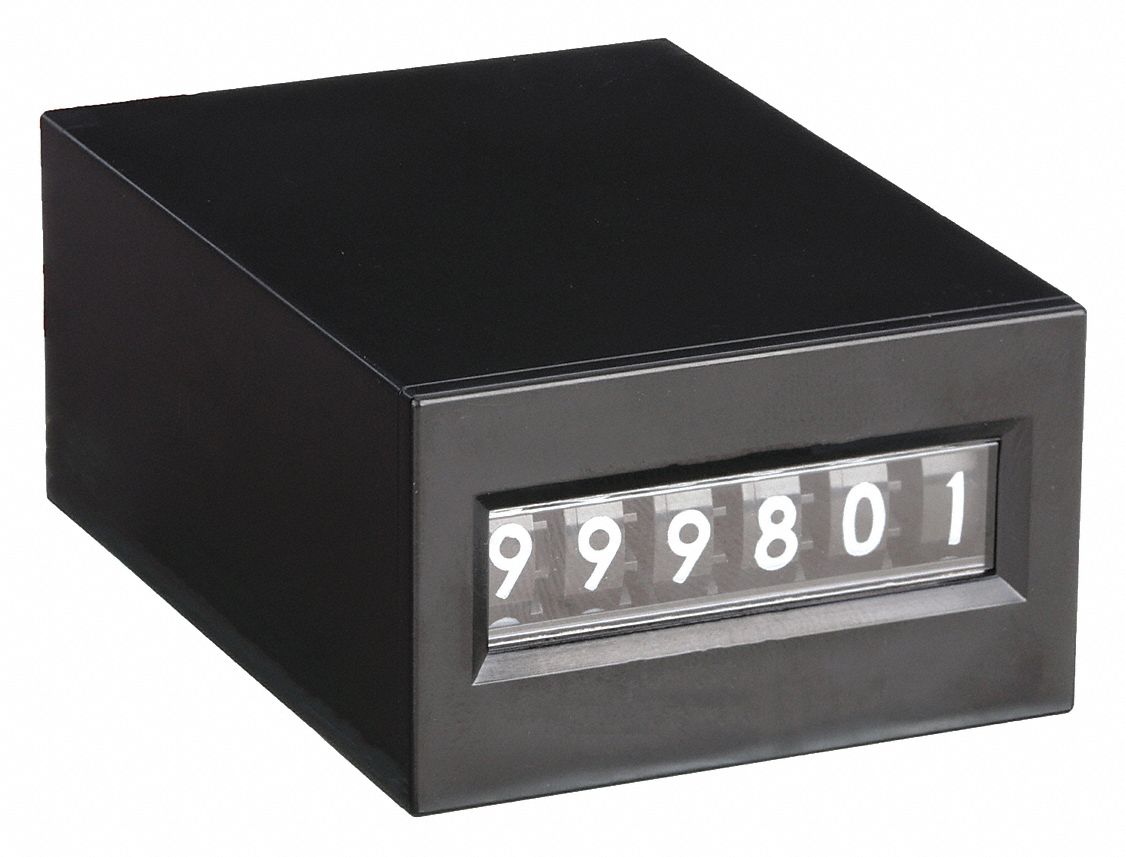 DAYTON, 6 Digits, Rear, Electromechanical Counter - 1A788|1A788 - Grainger