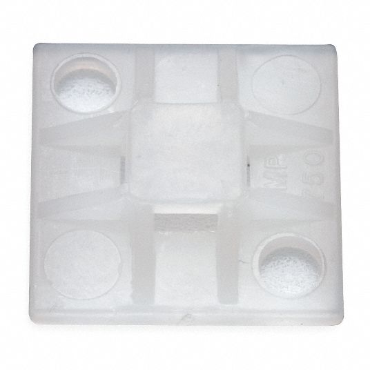 TY-RAP Cable Tie Mounting Base: 0.16 in Slot Wd, 0.06 in Slot Ht ...