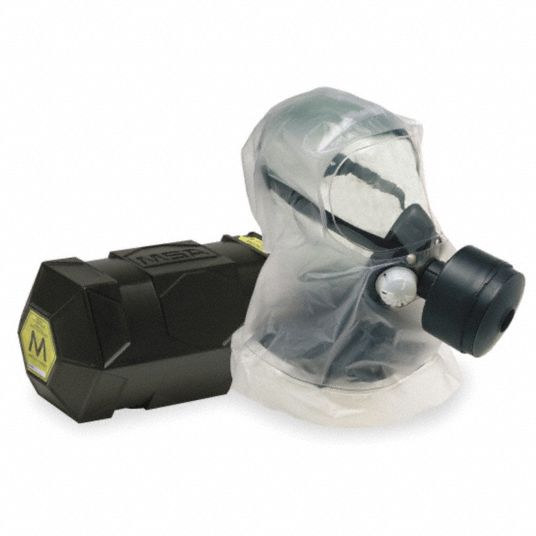MSA Escape Respirator Hood, 15 min. Escape Duration - 1AAK7|10066791 ...