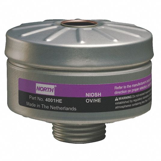 HONEYWELL NORTH Combination Cartridge/Filter, Black, Magenta, PAPR ...