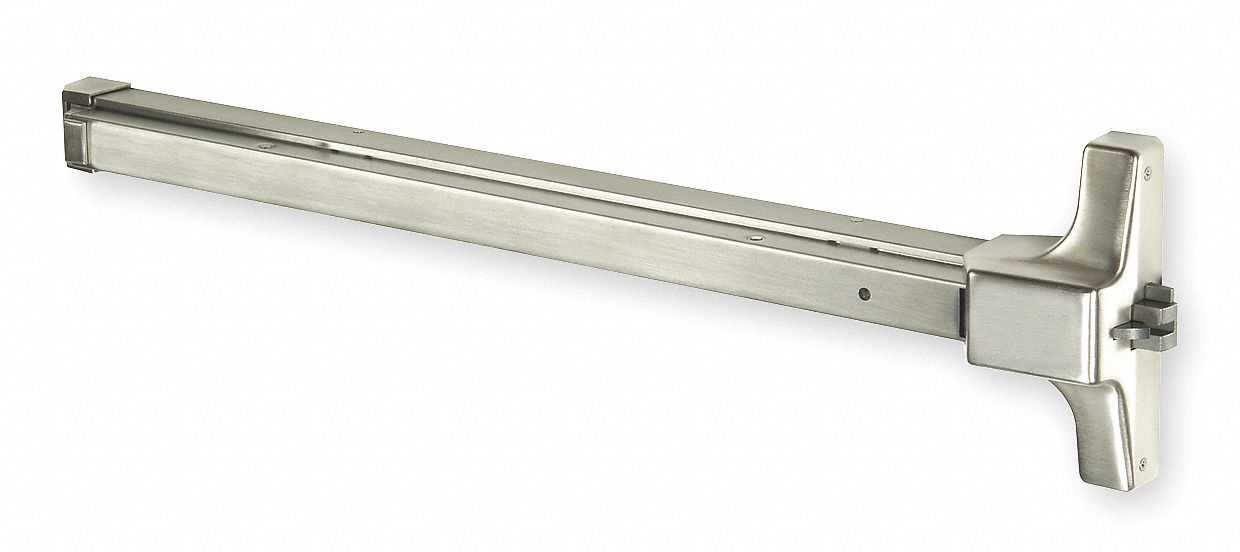 ASSA ABLOY ACCENTRA, 36 in Max Door Wd, Stainless Steel, Exit Device ...