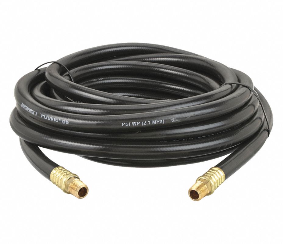 CONTINENTAL 1Manguera de Aire de PVC, D.I 1/4", Long 25 pies, EA, 300 ...