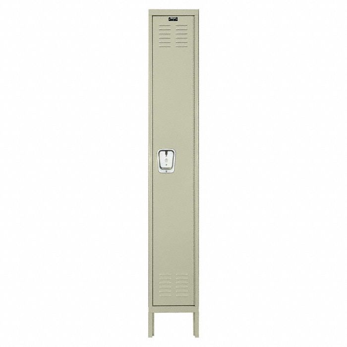 HALLOWELL Wardrobe Locker: 18 in x 24 in x 78 in, Louvered, 1 Tiers, 1 ...