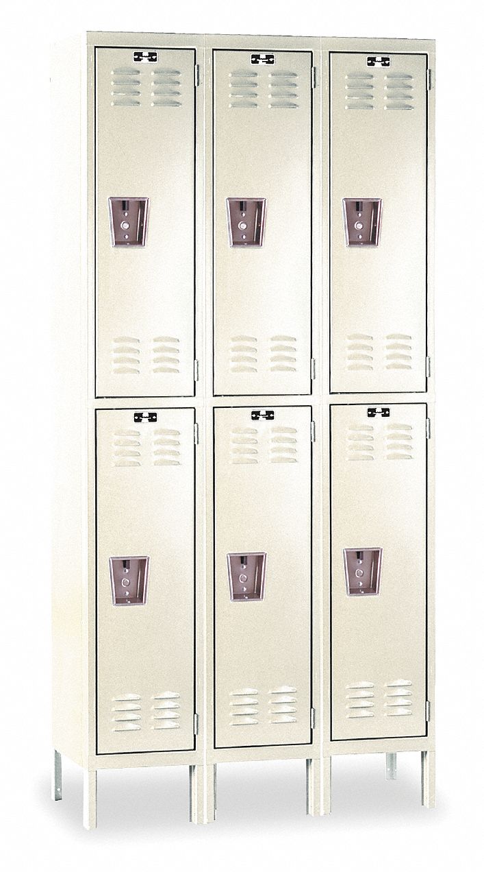 HALLOWELL, 45 in x 24 in x 78 in, Louvered, Wardrobe Locker - 1AEK1 ...