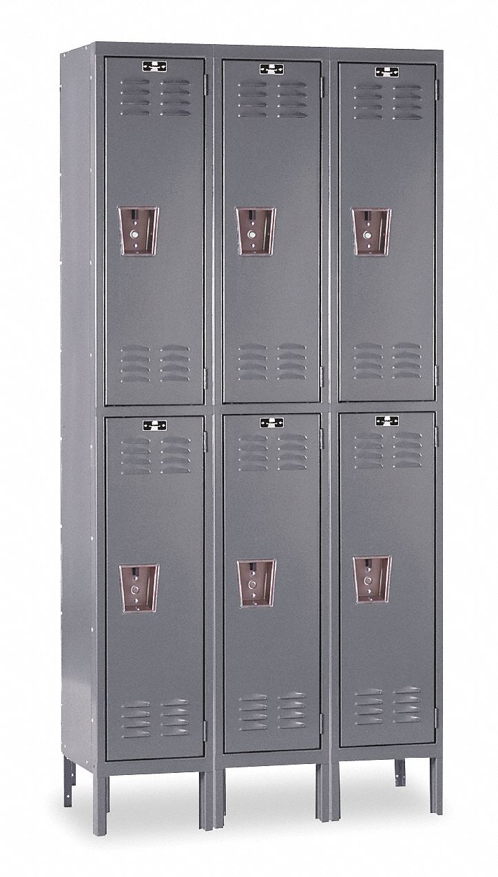 HALLOWELL, 45 in x 15 in x 78 in, Louvered, Wardrobe Locker - 1AEB7 ...