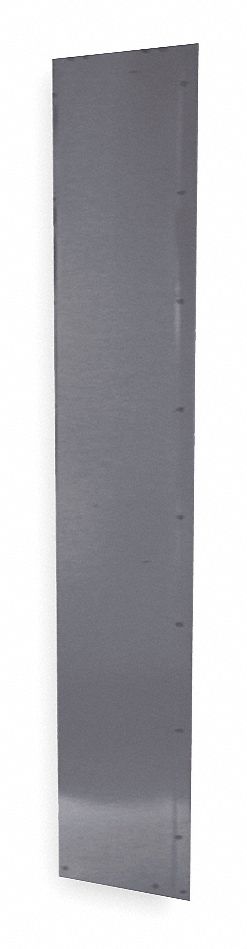 HALLOWELL, 1/8 in x 12 in x 60 in, Steel, Locker Finished End Panel ...