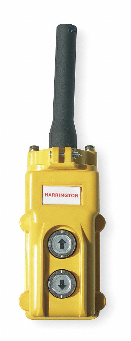 HARRINGTON, Electric Chain Hoists, ED, Two Button Pendant Station ...