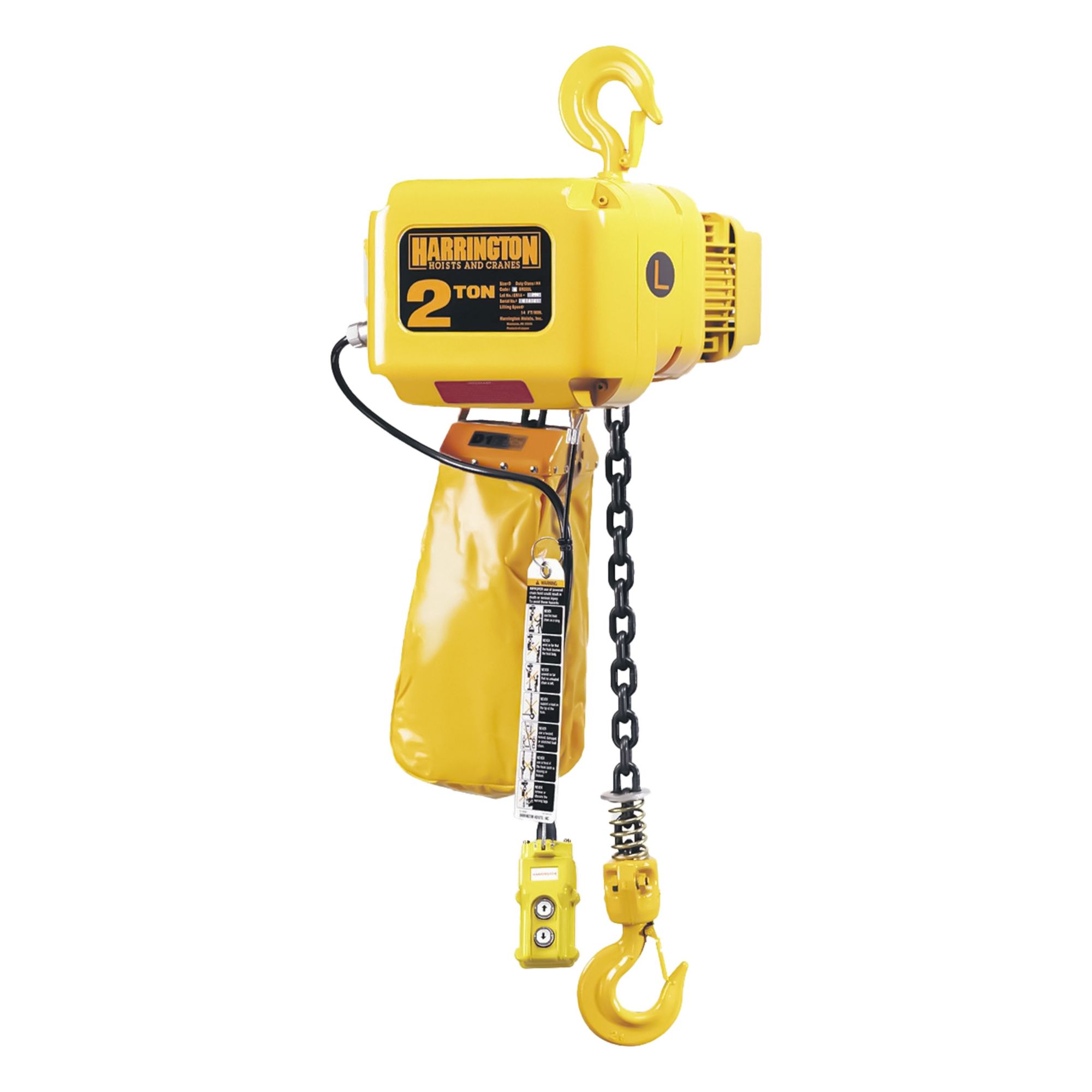 H4 Electric Chain Hoist, 6000 lb Load Capacity, 230/460V, 20 ft Hoist ...