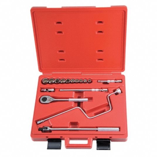 PROTO, 1/2 in Drive, 16 Piece, Socket Wrench Set - 1AF11|J54118 - Grainger