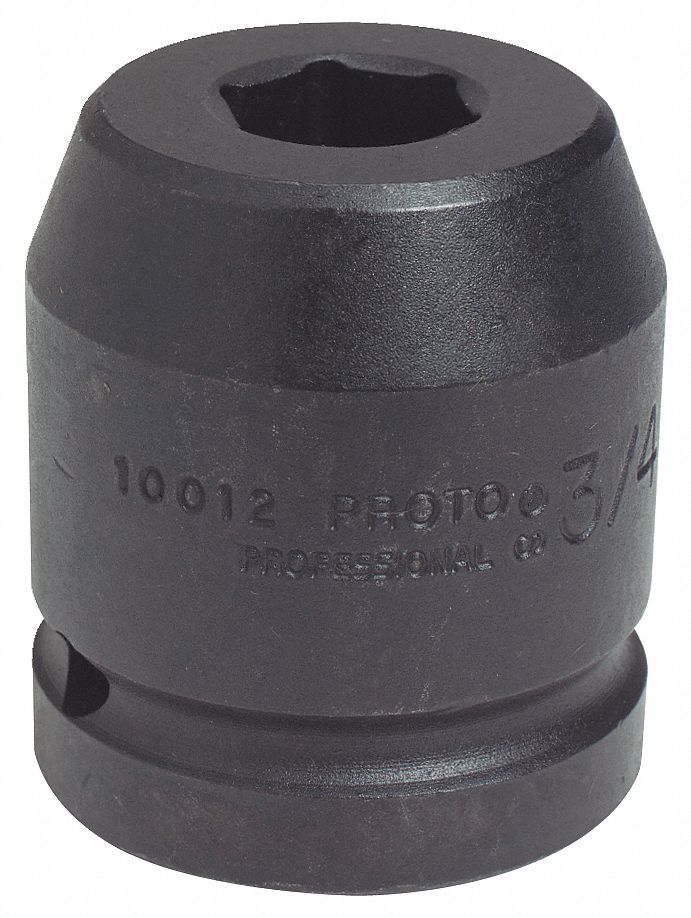 PROTO Impact Socket, Socket Size 3 1/2 in, Socket Shape 6-Point, Drive ...