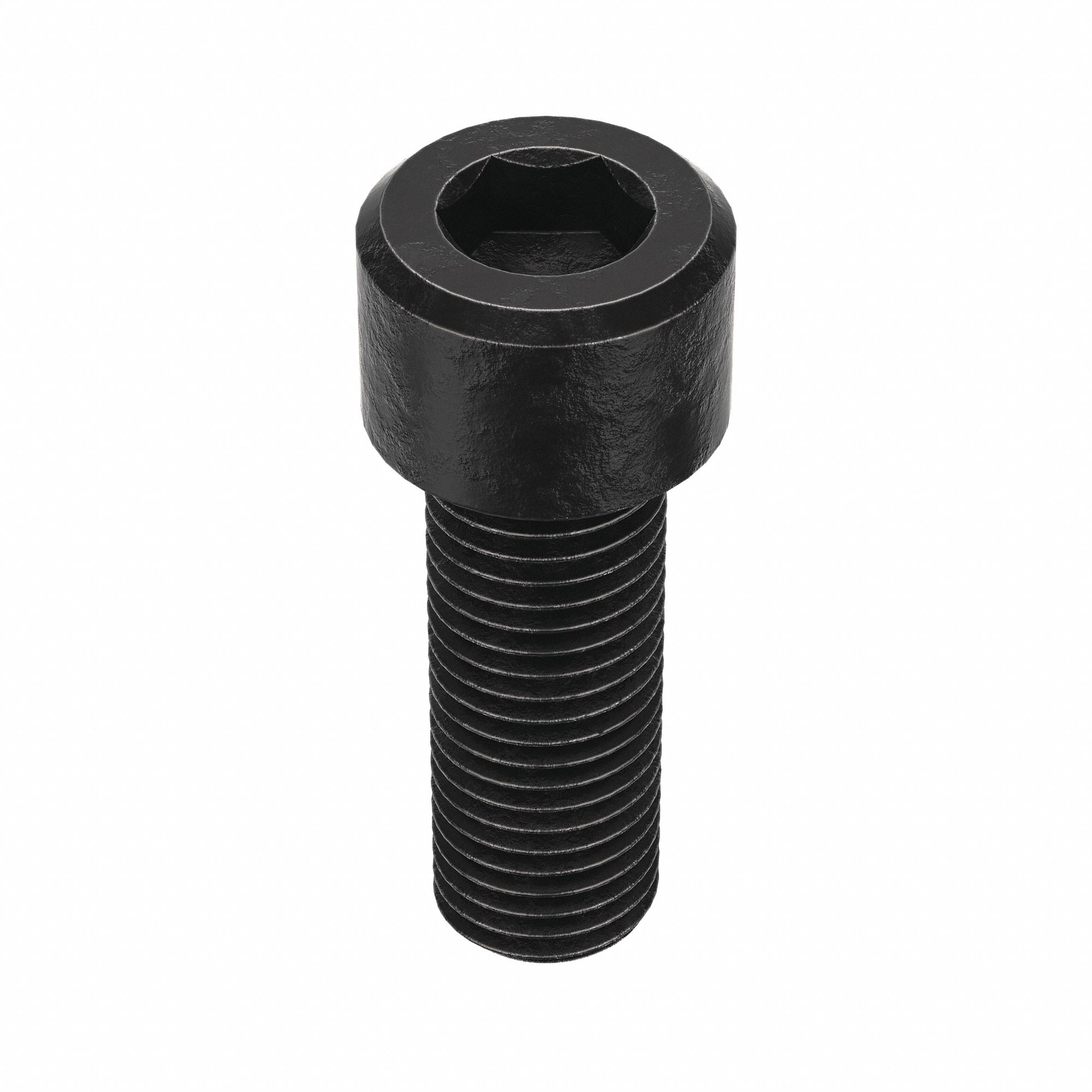 Cylindrical, Socket Head Cap Screw, 1"-8, Steel, Alloy Steel, Black ...