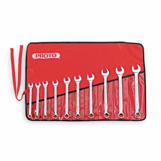 PROTO, Alloy Steel, Satin, Combination Wrench Set - 449P55|J1200MHASD ...