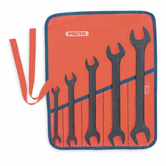 Open End Wrench Set, Satin - Grainger