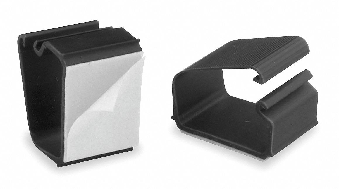 Self-Adhesive Wall/Desk Wire Clips - 1APU2|00204 - Grainger