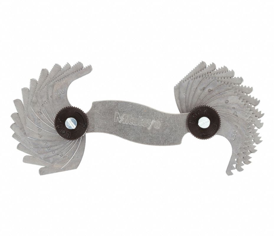 MITUTOYO Calibrador de Paso para Roscas Métrico, Ángulo de la Rosca ...