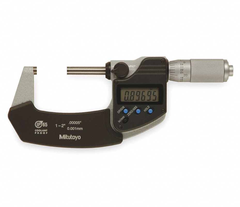 MITUTOYO Micrómetro Digital, 0.00005"/0.001mm de Resolución - Medidores ...