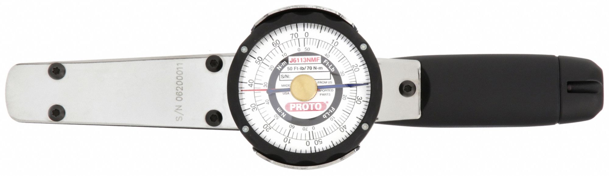 PROTO, 3/8 in Drive Size, 10 to 50 ft-lb/14 to 70 N-m, Dial Torque ...
