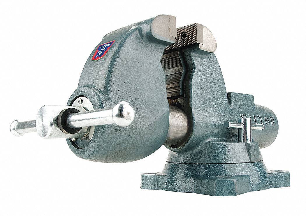 Heavy Duty Combination Vise, 3 1/2 in Jaw Width, 5 in Max. Opening, 4 1 ...