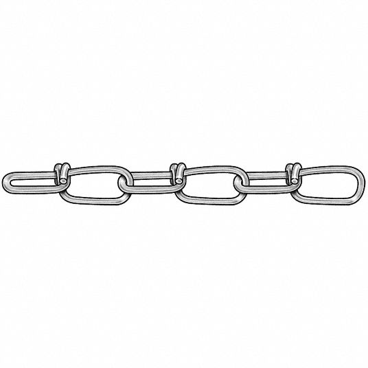 100 ft Chain, 3 Trade Size, 100 lb Working Load Limit - Grainger