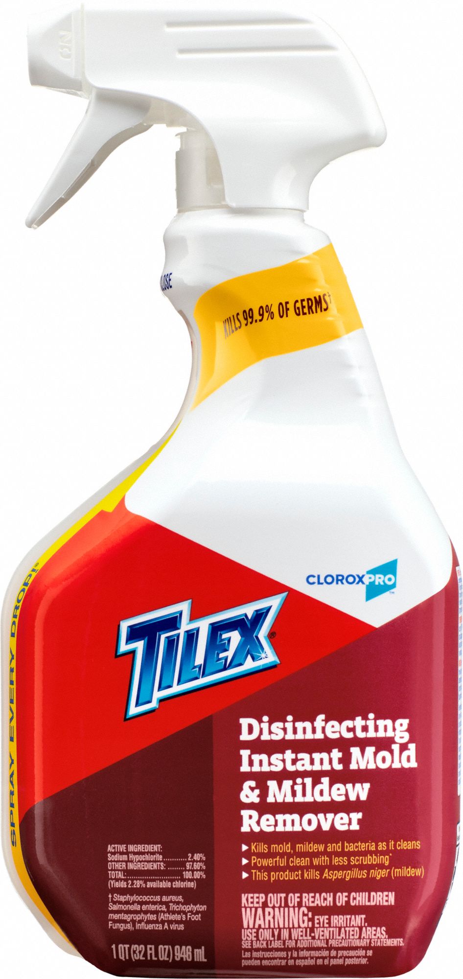 TILEX, Trigger Spray Bottle, 32 oz Container Size, Mold and Mildew ...