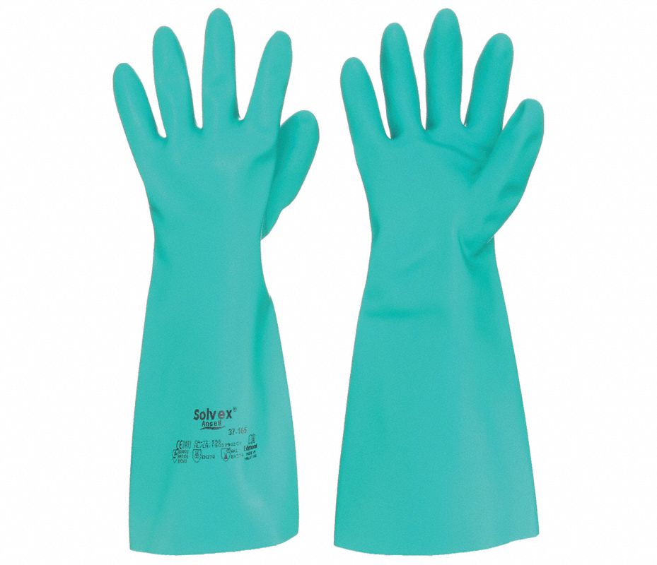 ANSELL Guantes Resistentes a Químicos Nitrilo Verde Talla 10 - 1AV51 ...