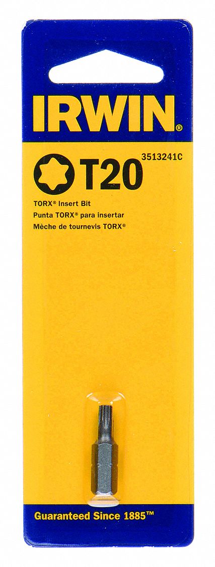 IRWIN, Power Bit, T20 Bit Size, Power Bit - 1AVD4|3052013 - Grainger