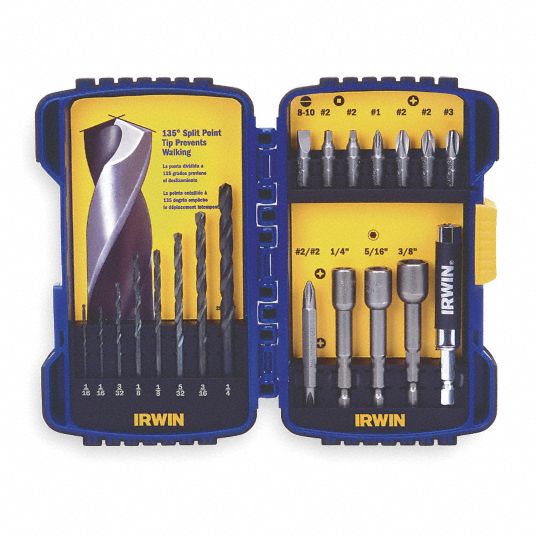 IRWIN, Not Impact Rated, Driver Bit Set, Driver Bit Set - 1AVN1|357020 ...