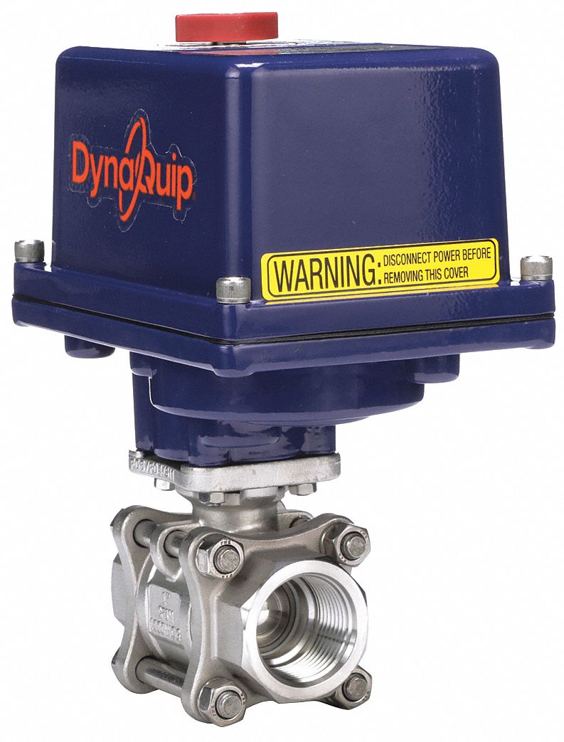 DYNAQUIP CONTROLS, 1 in Pipe Size, Full, Electronic Actuated Ball Valve ... DYNAQUIP CONTROLS, 1 in Pipe Size, Full, Electronic Actuated Ball Valve ...