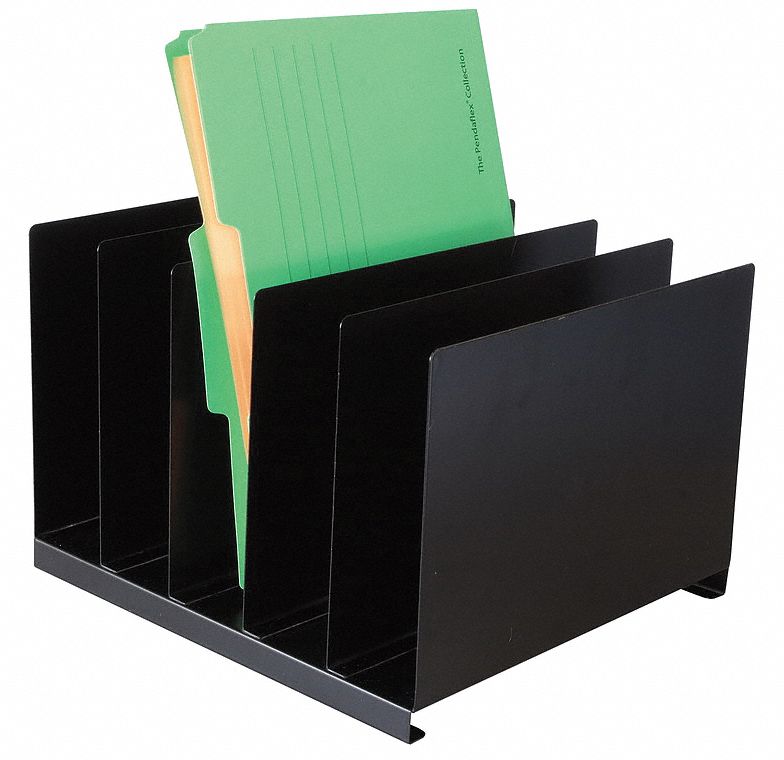 5 Compartments, Steel, File Holder - 1AYE6|1AYE6 - Grainger
