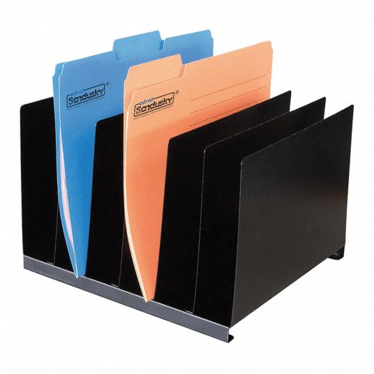 6 Compartments, Steel, File Holder - 1AYE7|1AYE7 - Grainger