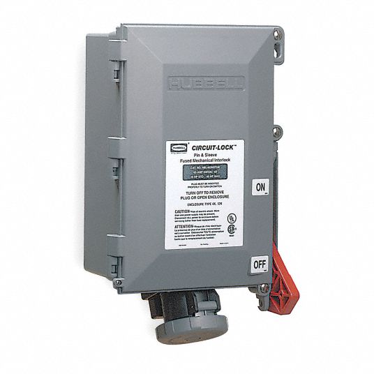 Circuit-lock Watertight Mechanical Interlock Device, Fused, Pin and ...