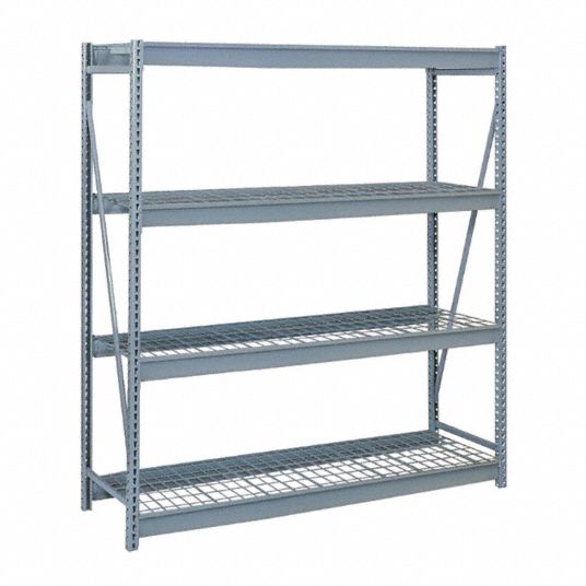 LYON Bulk Storage Rack: Starter, Medium-Duty, 72 in x 24 in x 96 in ...