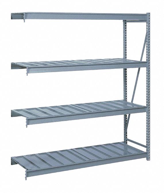 LYON LLC BULK RACK,ADD-ON,96"H,72"W,48"D,GRAY - Bulk Rack Shelving ...