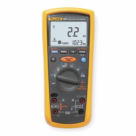 FLUKE Insulation Tester, 50 to 1000VDC - 1BE59|FLUKE-1587 - Grainger